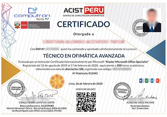 Como obtener o sacar en corto tiempo o plazo certificado de ofimatica, basica, intermedio ...