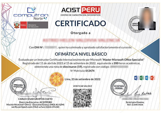 Como obtener o sacar en corto tiempo o plazo certificado de ofimatica ...
